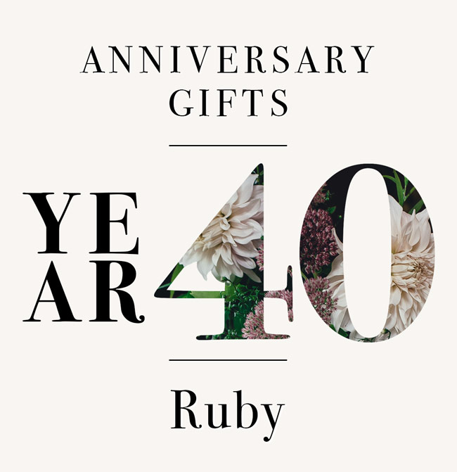 Our Guide to 40th Anniversary Gifts: Red as a Ruby – The Goods
