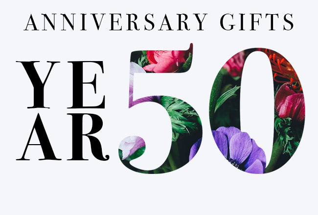 Our Guide to 50th Anniversary Gifts: Golden Oldies -The Goods