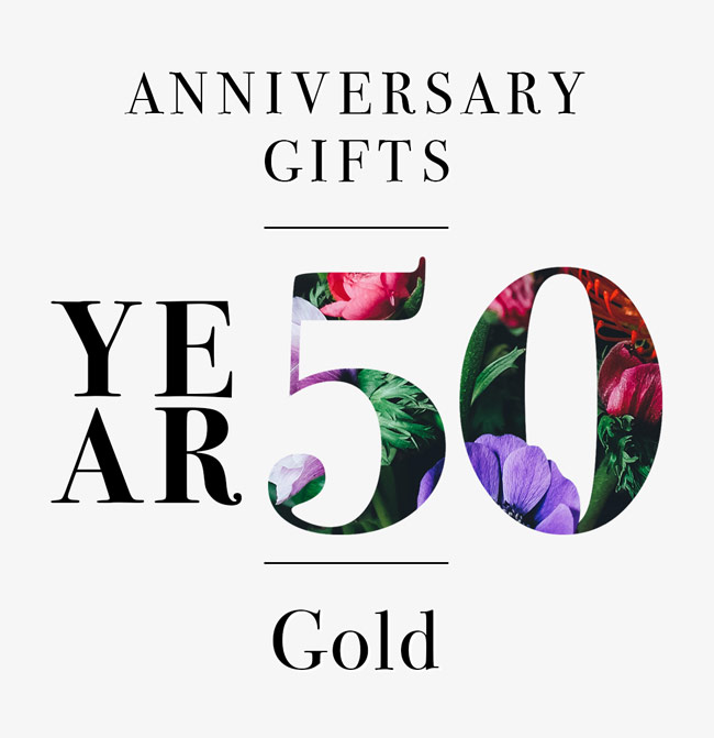 Our Guide to 50th Anniversary Gifts: Golden Oldies -The Goods