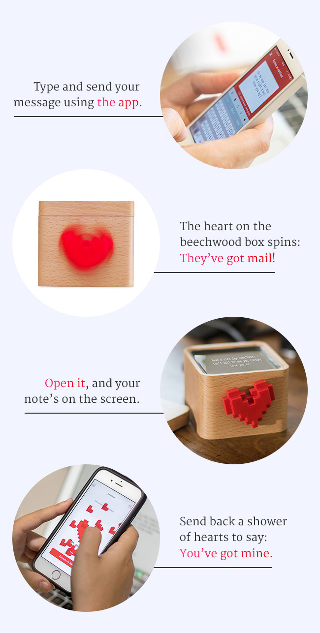 Modern Love: The Lovebox Spinning Heart Messenger – The Goods