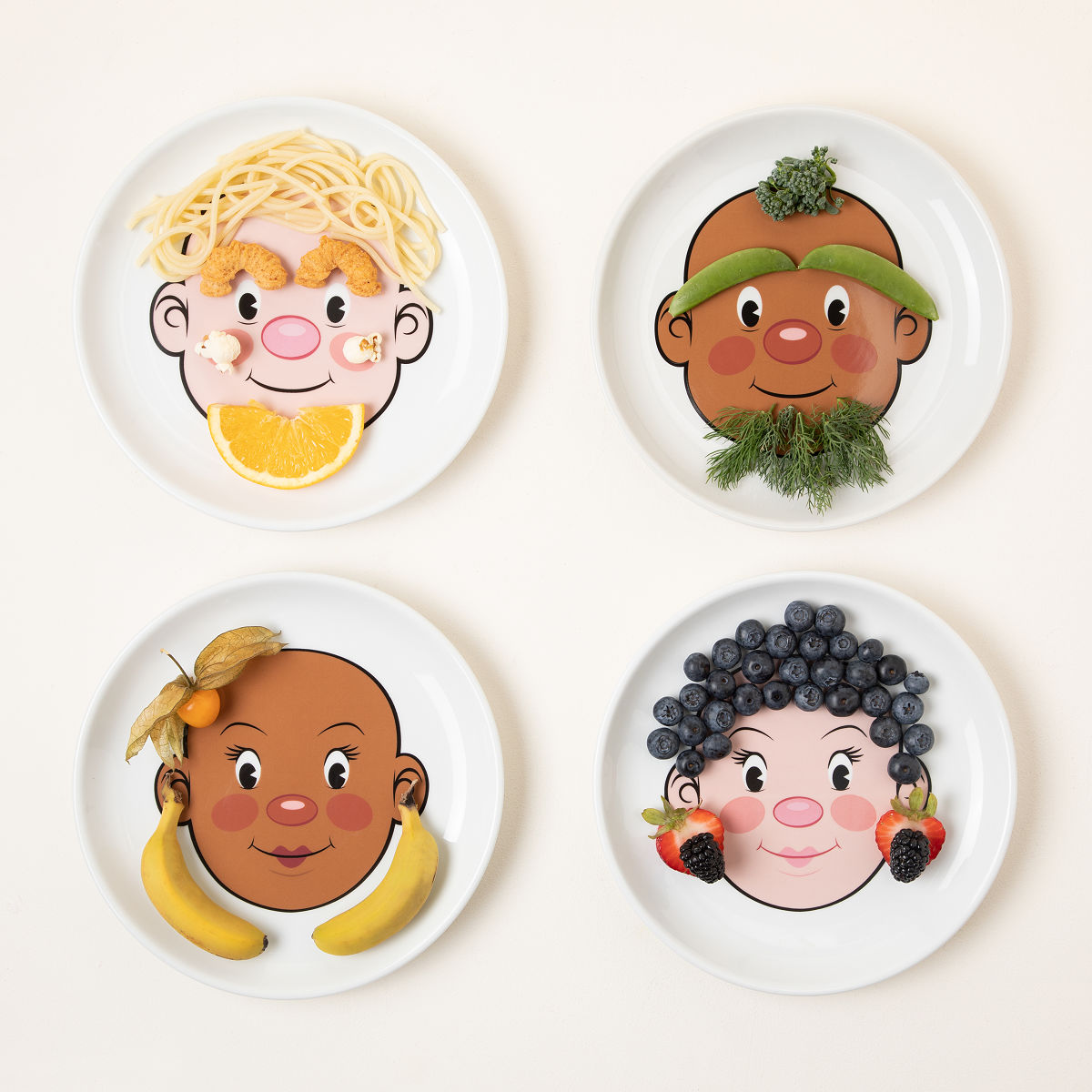 Ms. Food Face Plate | Dishware, Kitchen, Kids, Game | UncommonGoods