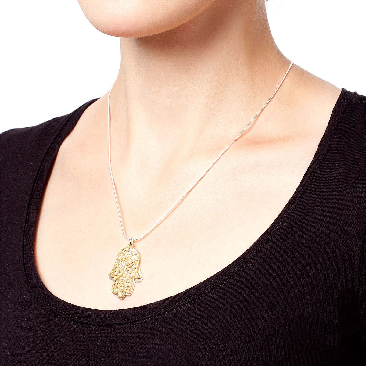 Protection Hamsa Necklace | Jewelry, pendant, hand of Fatima, hand of ...