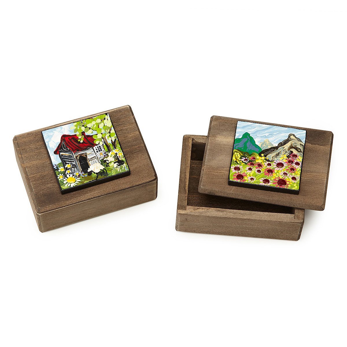 Hand-Painted Keepsake Boxes | miniature paintings, small | UncommonGoods