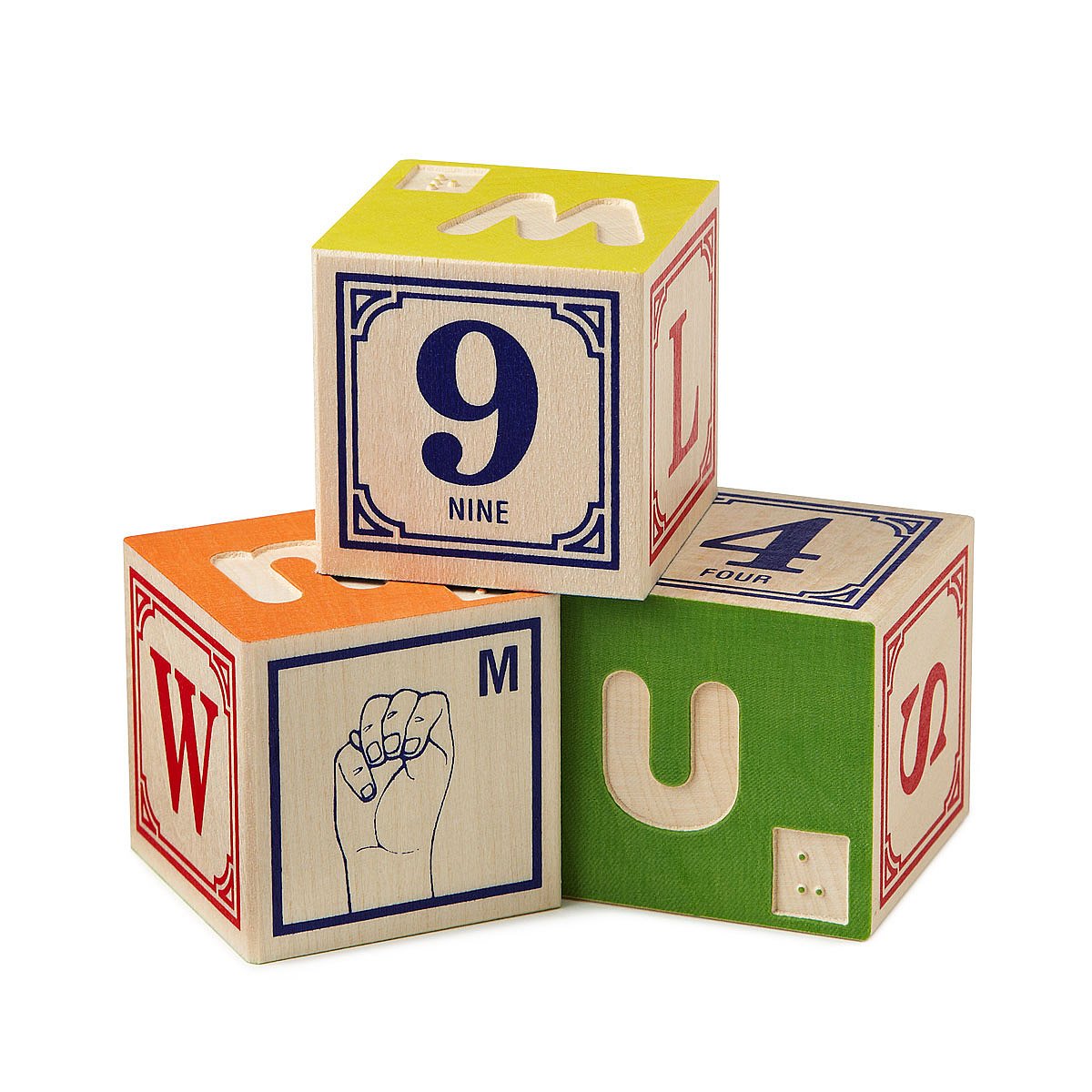 Braille & Sign Language Blocks | learn to sign, blind alphabet, read ...