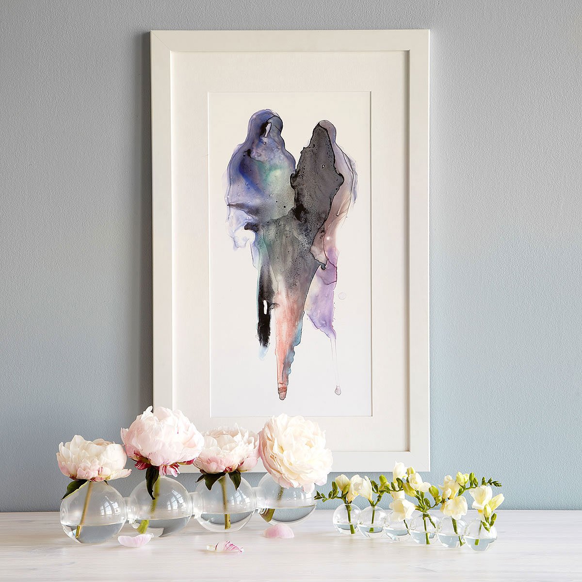 The Connection | Watercolor painting, abstract art, art print ...