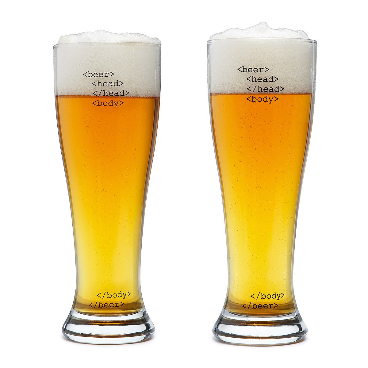 HTML Beer Glasses Set Of 2 Glassware Geek Computer Cocktail HTML Beer Glasses Set Of 2 Glassware Geek Computer Cocktail
