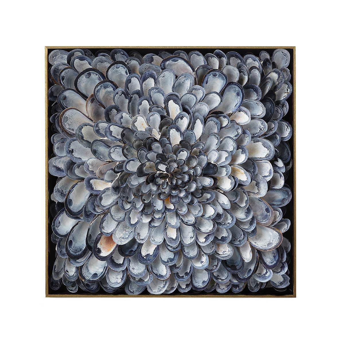 Infinite Mussels Wall Sculpture | shell art | UncommonGoods