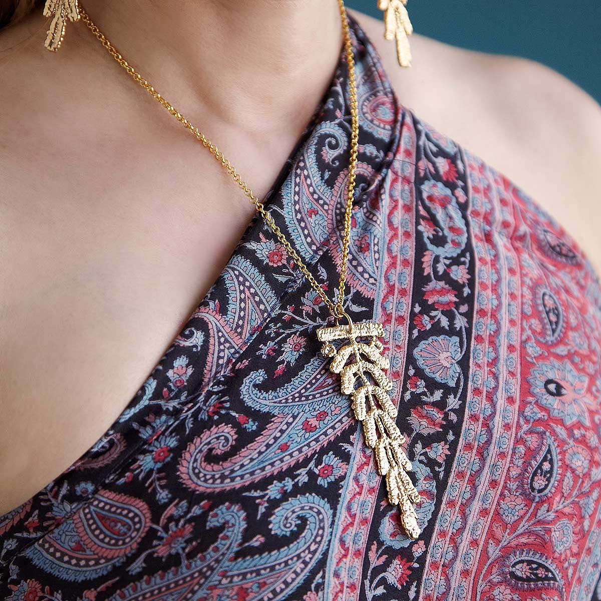 Gold Dipped Vine Lace Necklace | gold dipped jewelry, lace, handmade ...