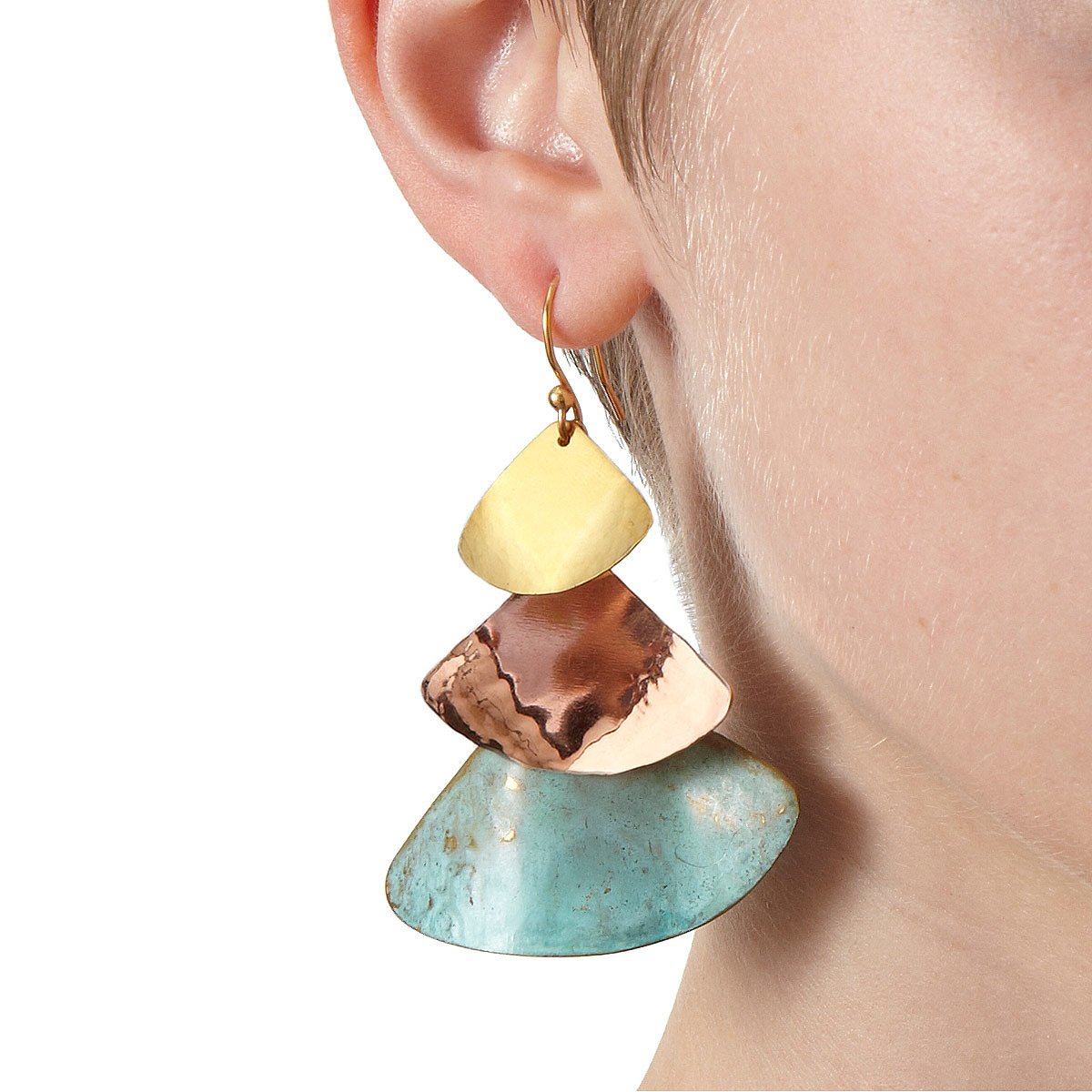 Rustling Leaves Earrings | copper jewelry, oxidized | UncommonGoods