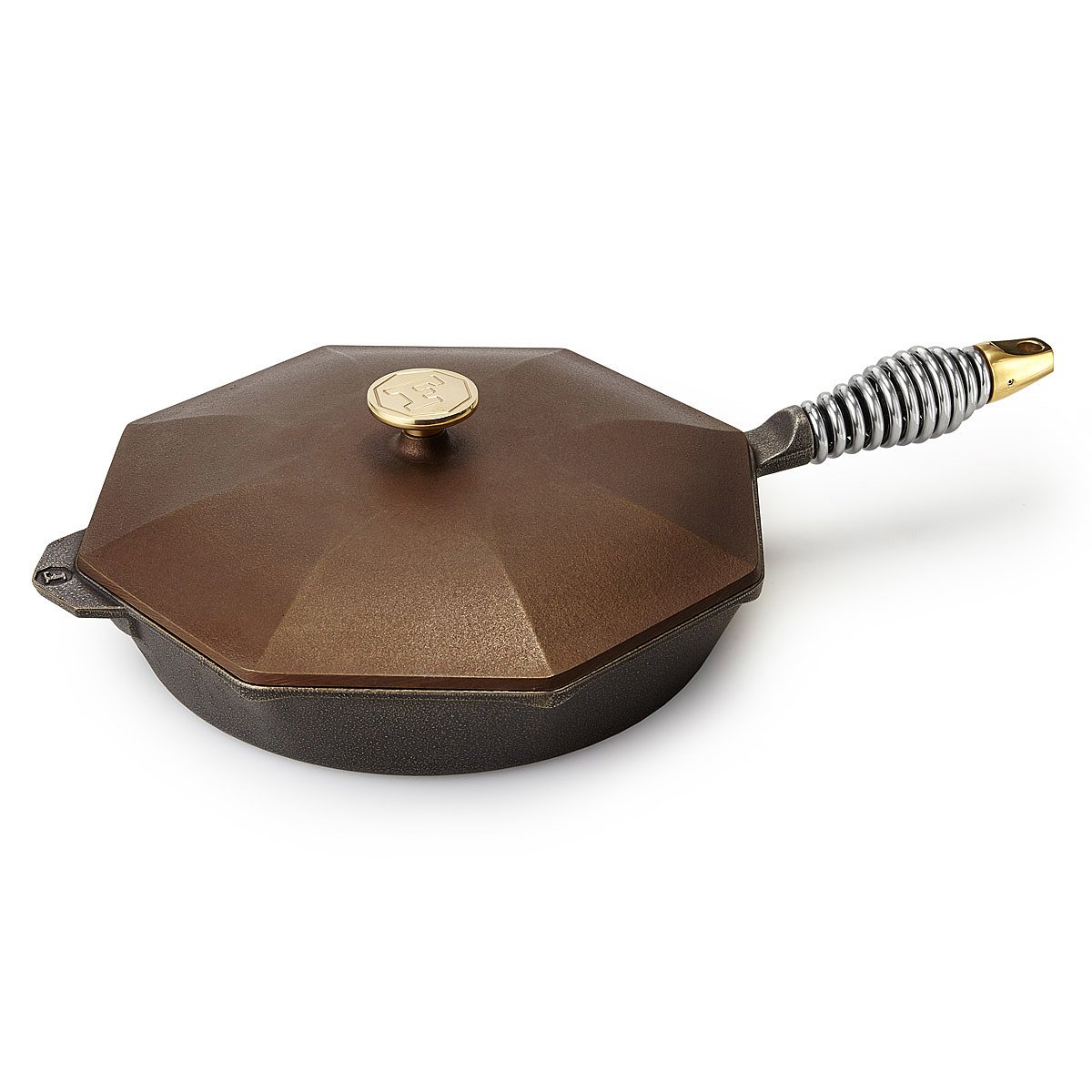 Cast Iron Skillet with Coil Handle | cast iron pan | UncommonGoods