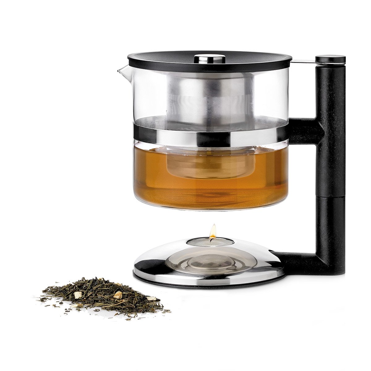 Tea Infusing Pot with Stand | glass teapot | UncommonGoods