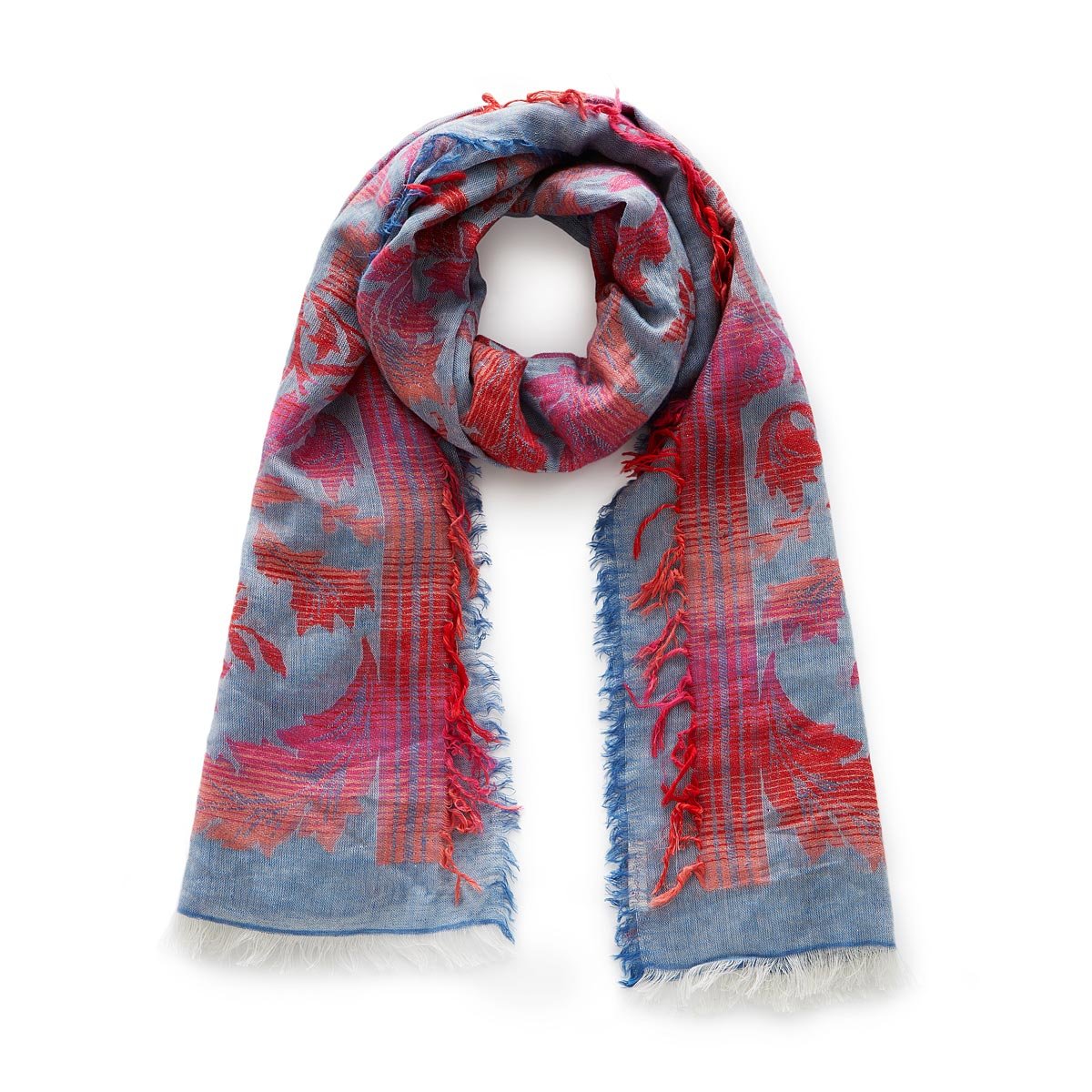 Raspberry Rush Scarf | cotton scarf, summer scarves | UncommonGoods
