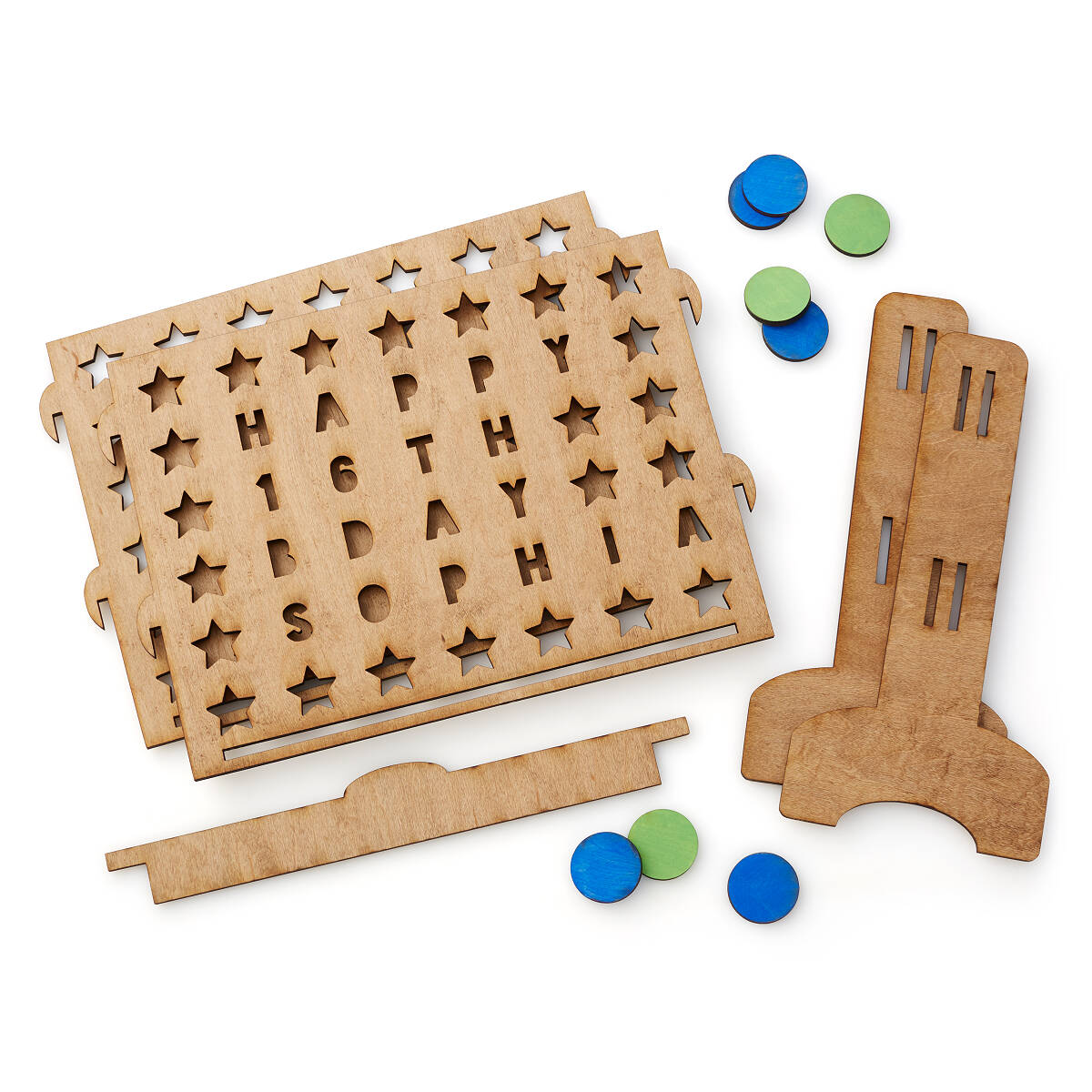Personalized Stars Four-Across Game | connect 4 | UncommonGoods