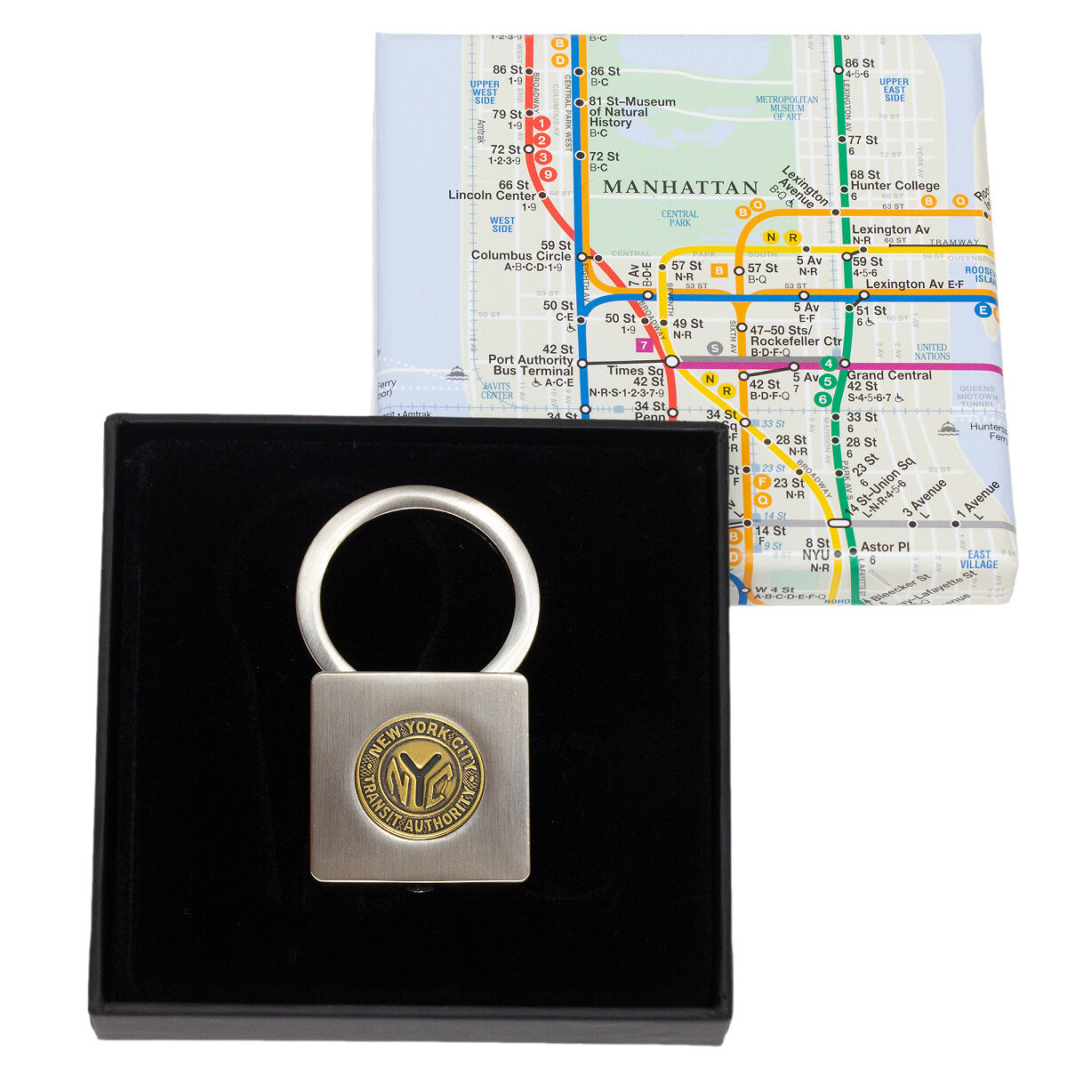 New York Transit Token Lock Keychain | mta, subway token, key ring ...