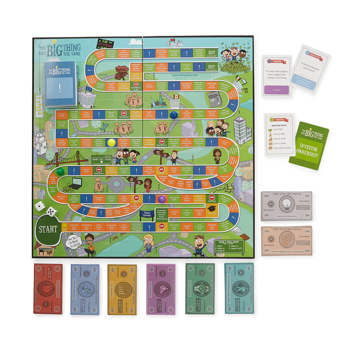 The Next Big Thing Board Game | Financial Games, Start Up | UncommonGoods