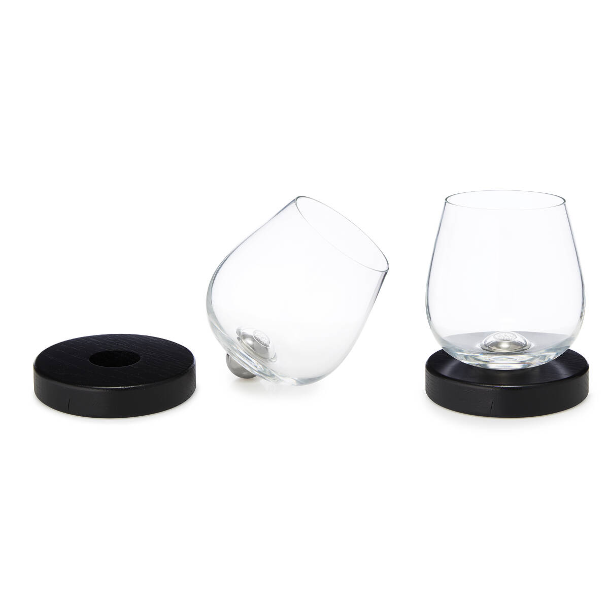 Rotating Aerating Wine Glass Set | Wine Decanter, Stemless Wine Glasses ...