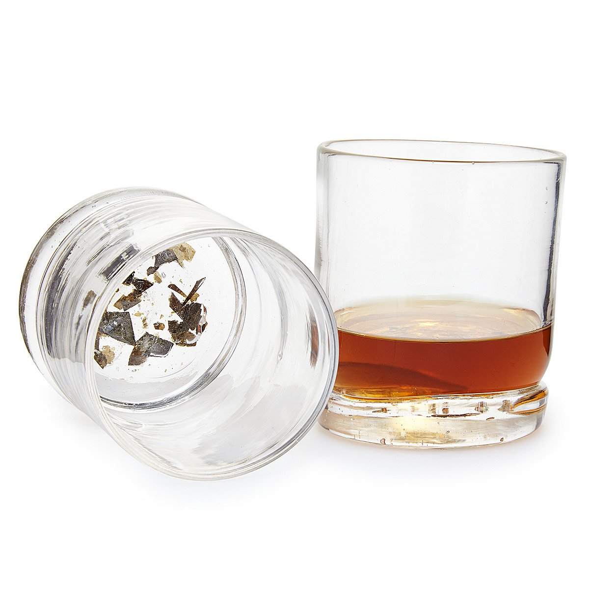 On The Rocks Glass with Mica | unique cocktail glassware, cocktail ...