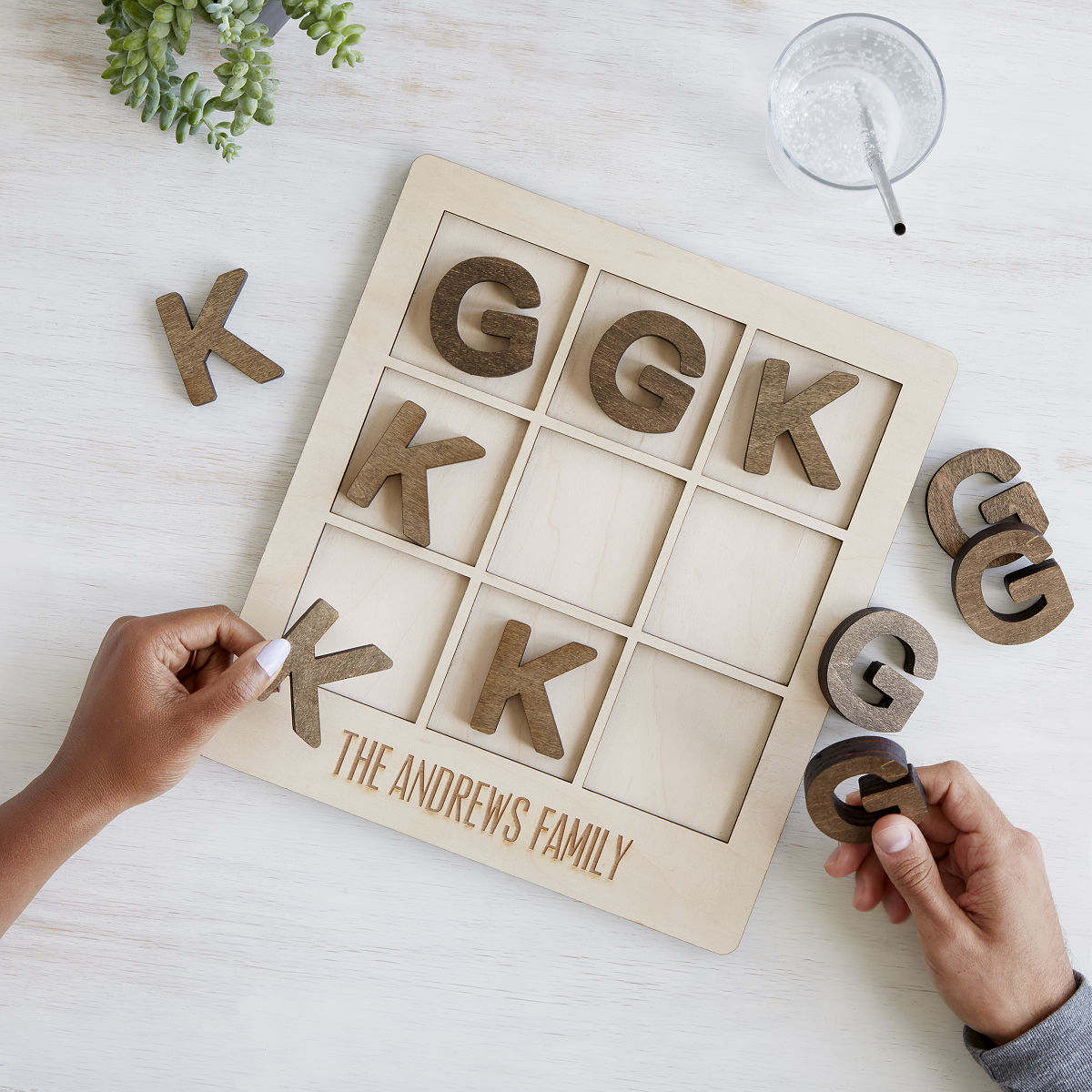 Personalized Tic Tac Toe | Custom Board Game | UncommonGoods